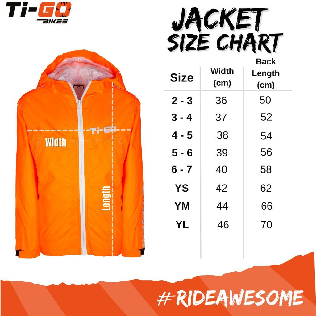 Ti-GO Kids Super Bright High Viz Visibility Cycling Safety Jacket – Ti ...